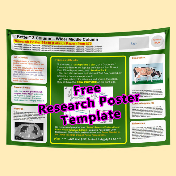 Powerpoint Research Poster Template - from PosterAndSign.com ...