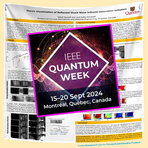 IEEE Quantum Week24 Fabric Poster $70 (36x48) Montreal Research Poster – posterandsign
