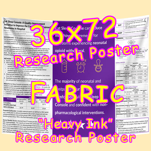Cheapest Fabric Research Poster $105 (36x72) in Vancouver and BC ...