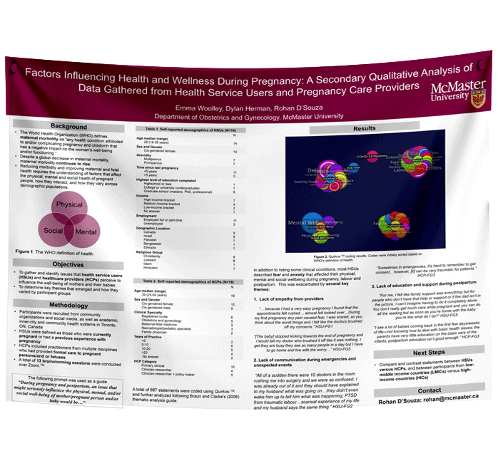 McMaster University Fabric Research Poster $70(36x48) Hamilton Ontario ...